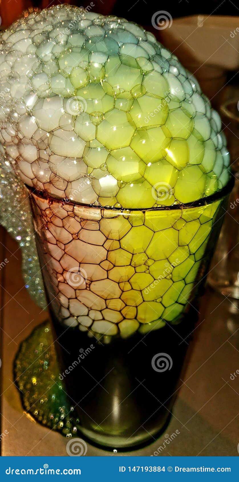 Tie-Dye Dry Ice Bubbles stock photo. Image of bubbles - 147193884