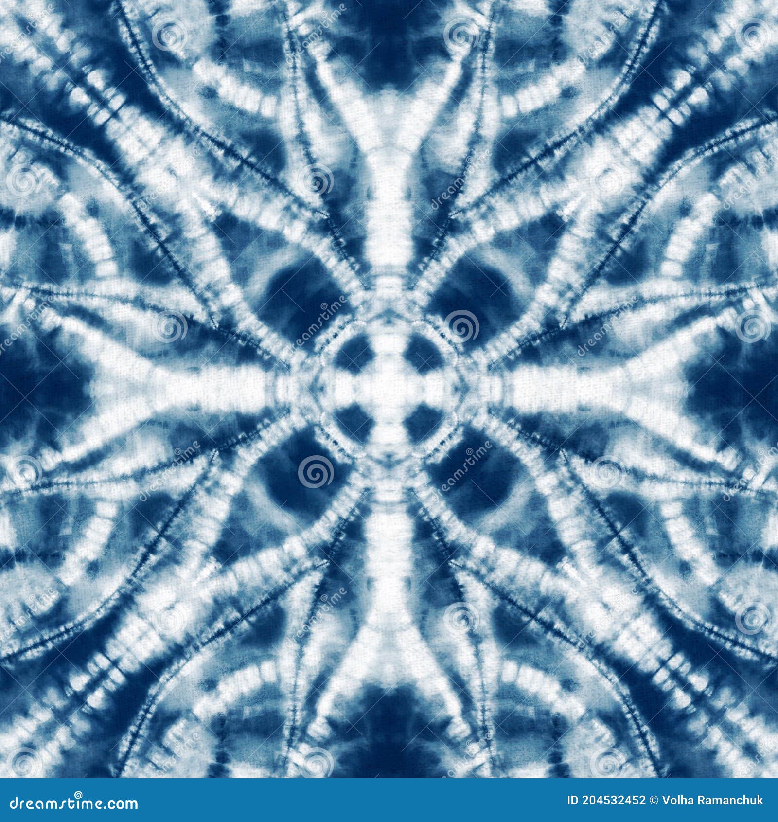 Tie Dye Seamless Tile Pattern. Watercolor Pattern Design on Subtle ...