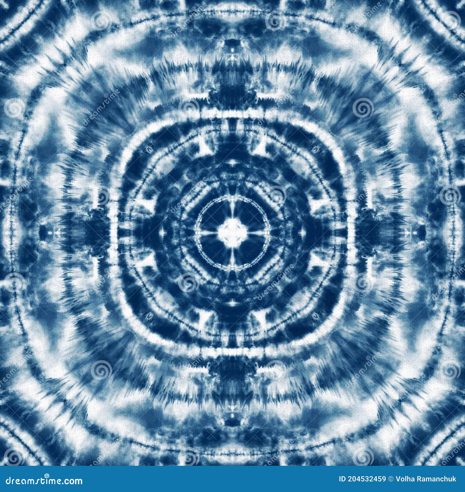 Tie Dye Seamless Tile Pattern. Watercolor Pattern Design on Subtle ...