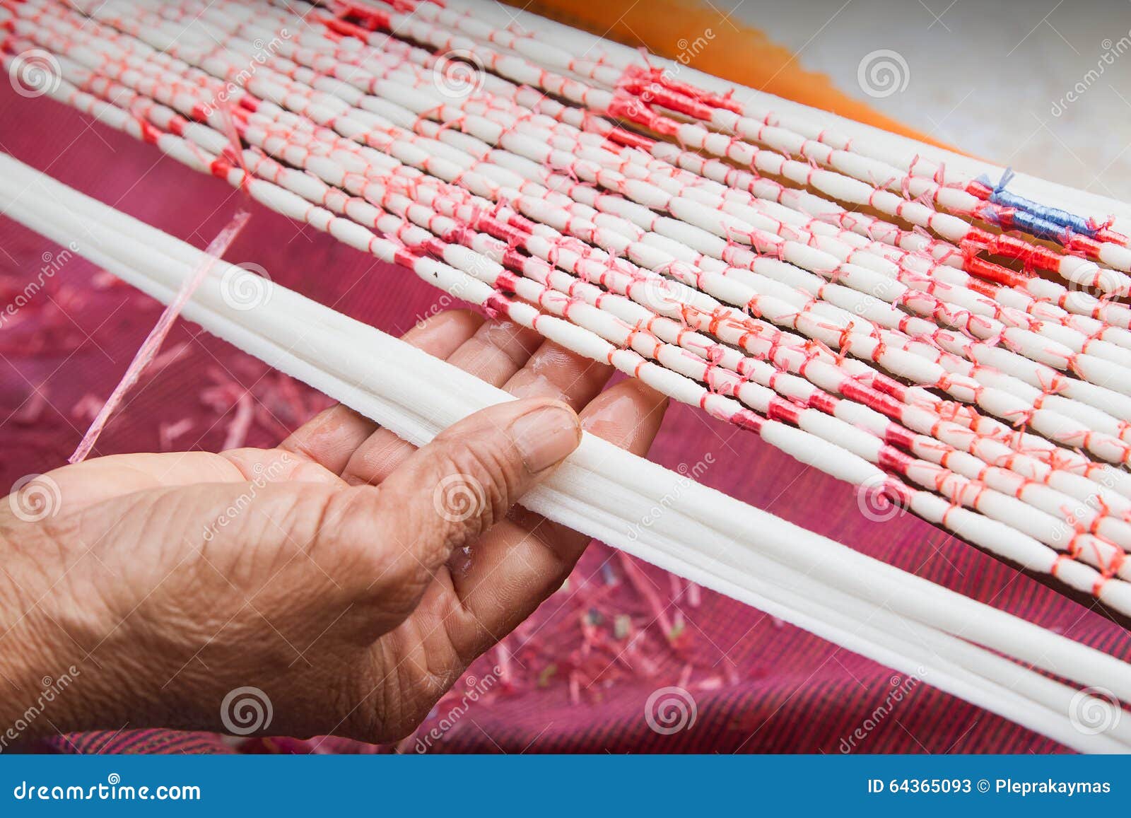 Tie Dye Technique of Threads Stock Image - Image of weaving, textile ...