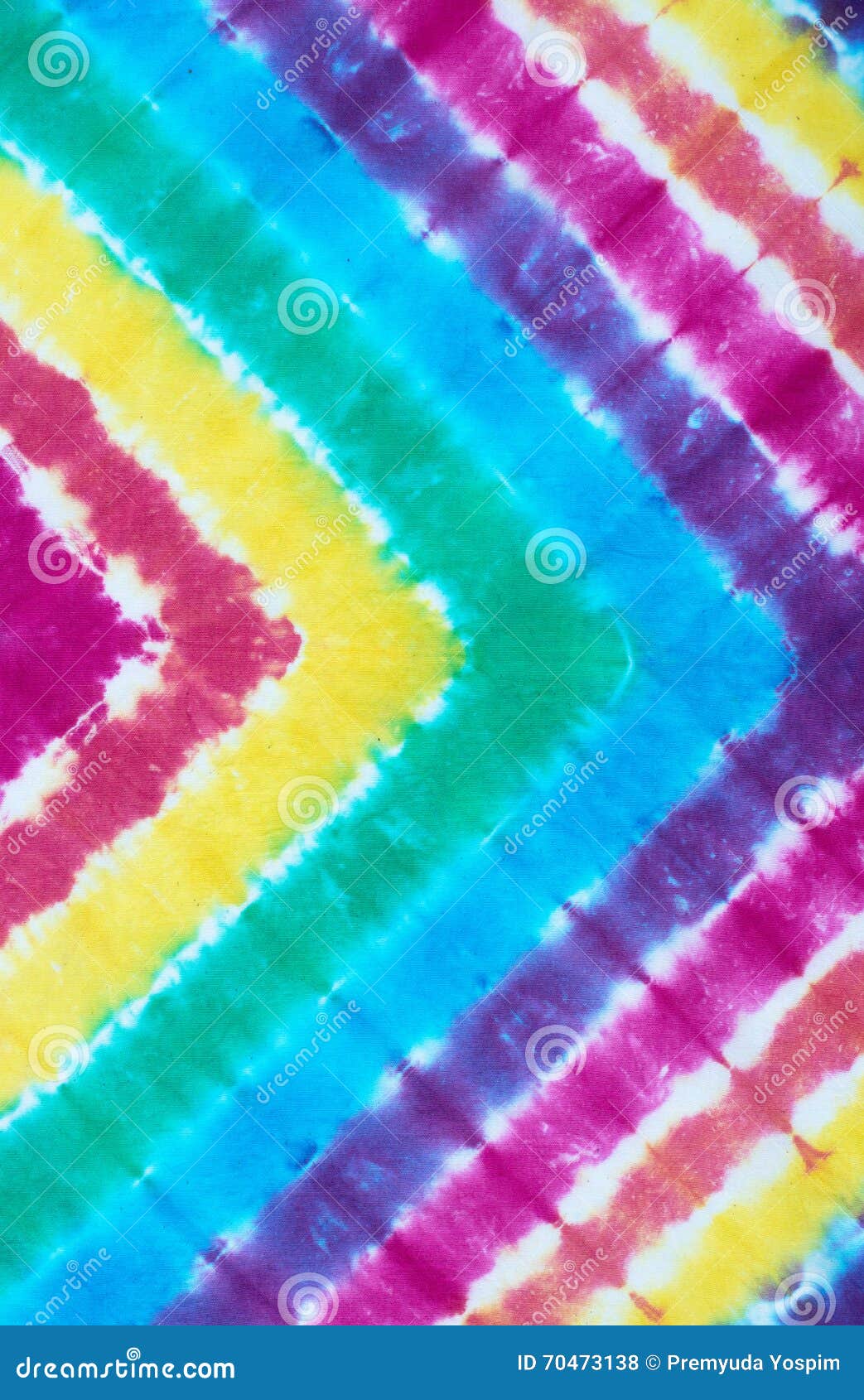 Tie Dyed Pattern on Cotton Fabric Dip Dyed Technique Abstract ...