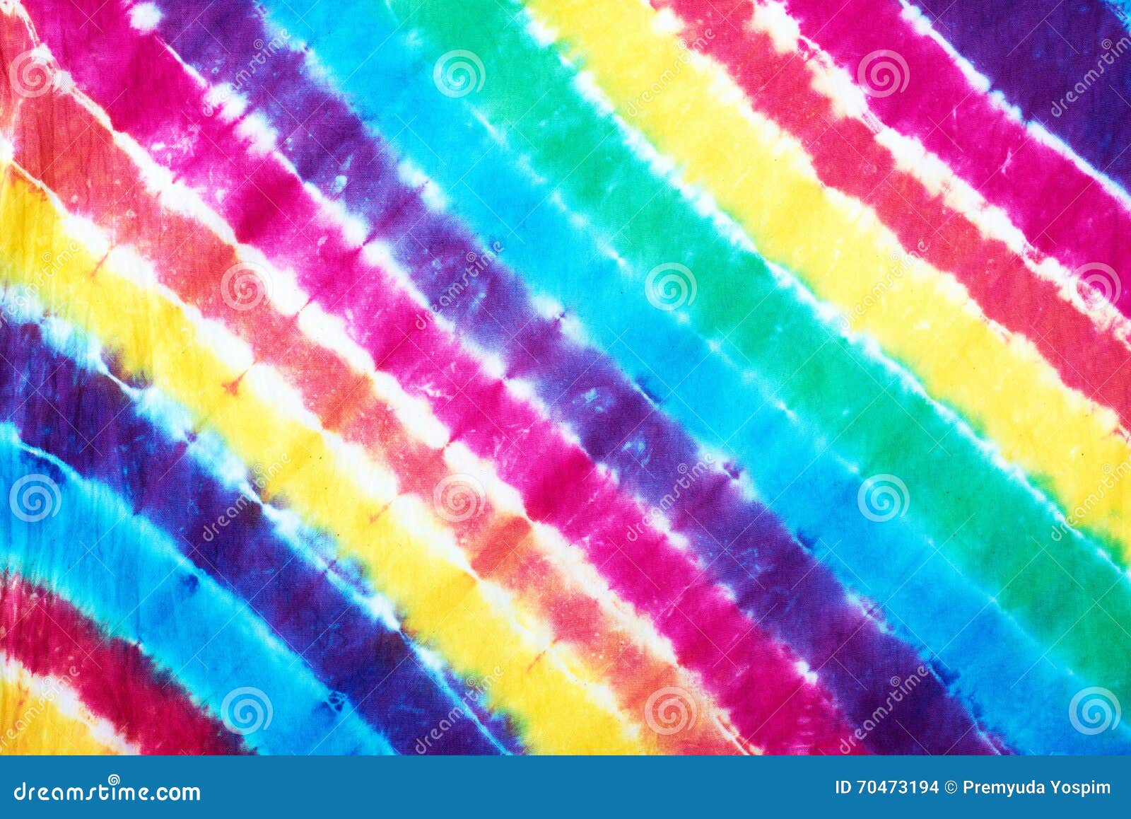 Tie Dyed Pattern On Cotton Fabric Dip Dyed Technique Abstract ...