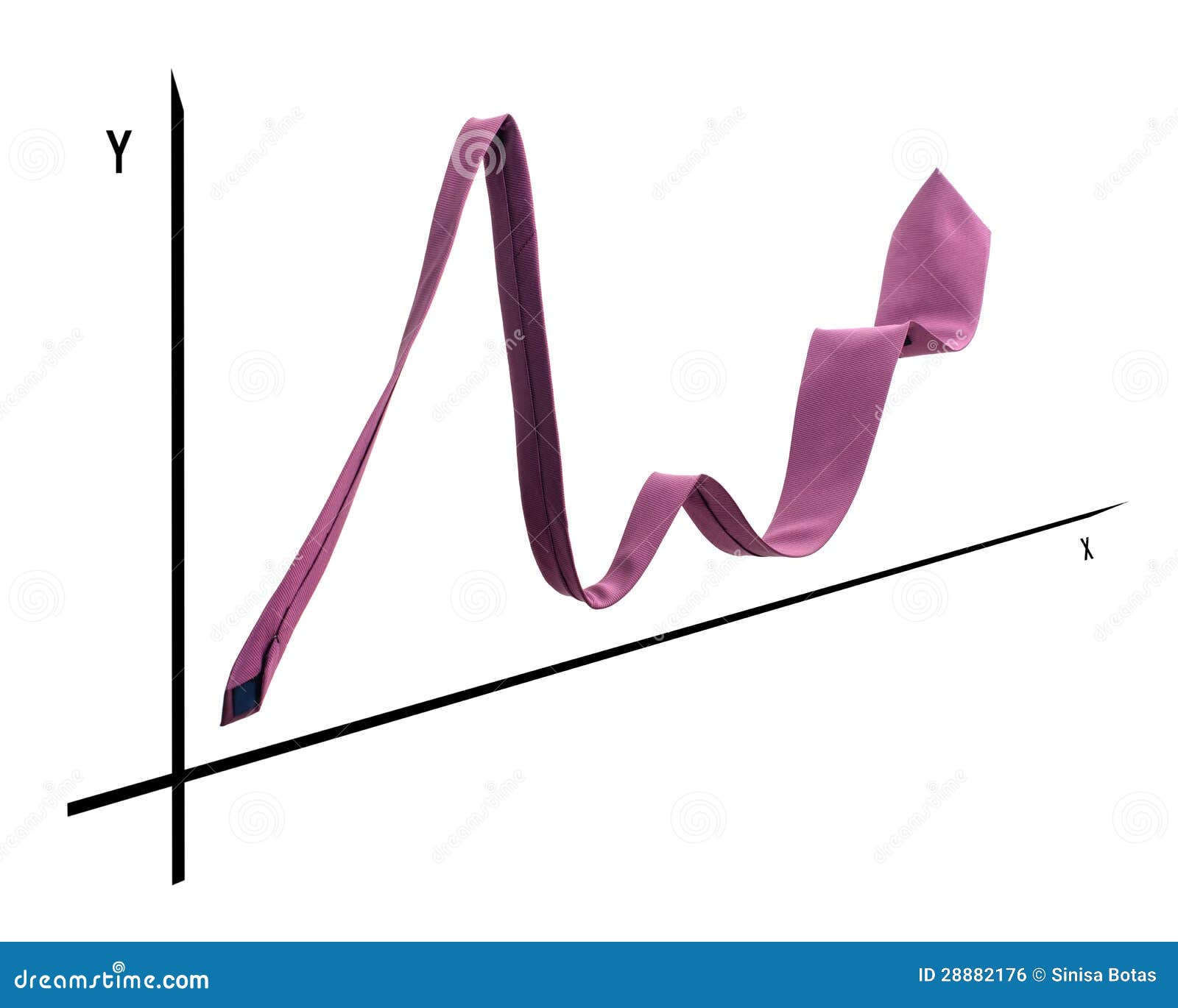 Tie graph stock illustration. Illustration of economy - 28882176