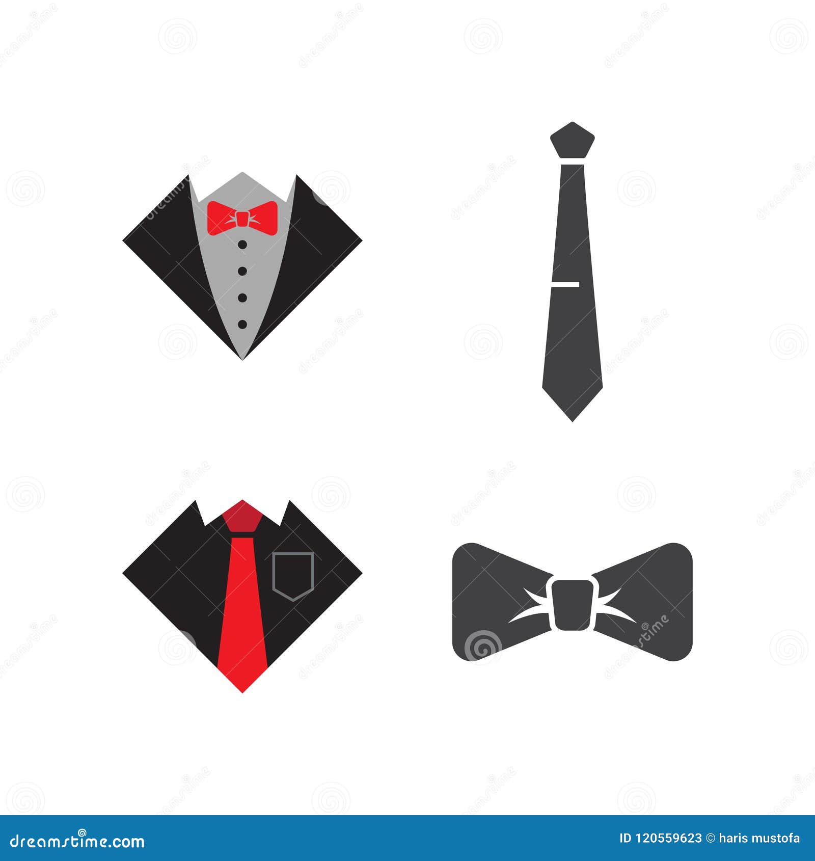 Tie Graphic Design Template Stock Vector - Illustration of logo, black ...