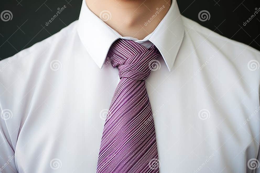 Tie Knot Tutorial with Step-by-step Instructions Stock Illustration ...