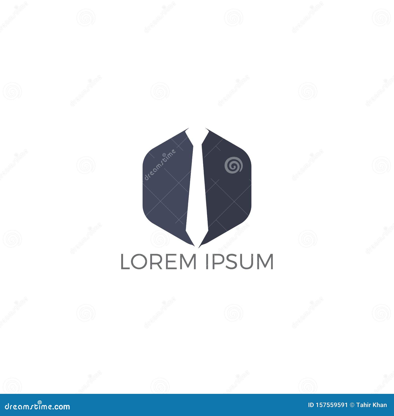 Creative Tie Logo Design Vector. Stock Vector - Illustration of career ...