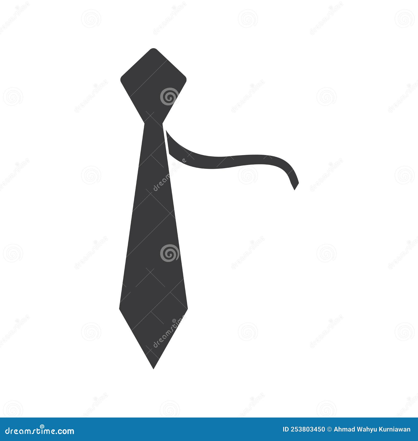 Tie logo illustration stock vector. Illustration of flat - 253803450