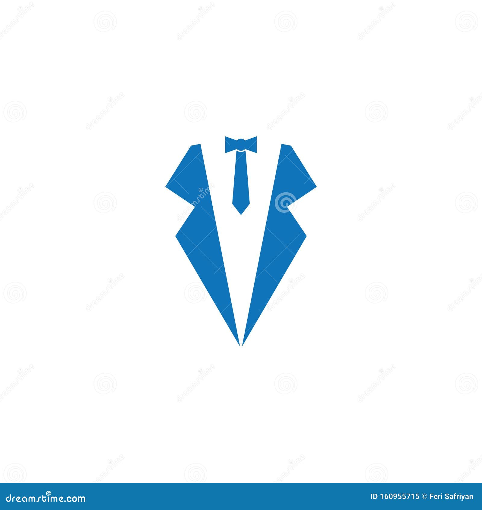 Tie logo template vector stock vector. Illustration of business - 160955715