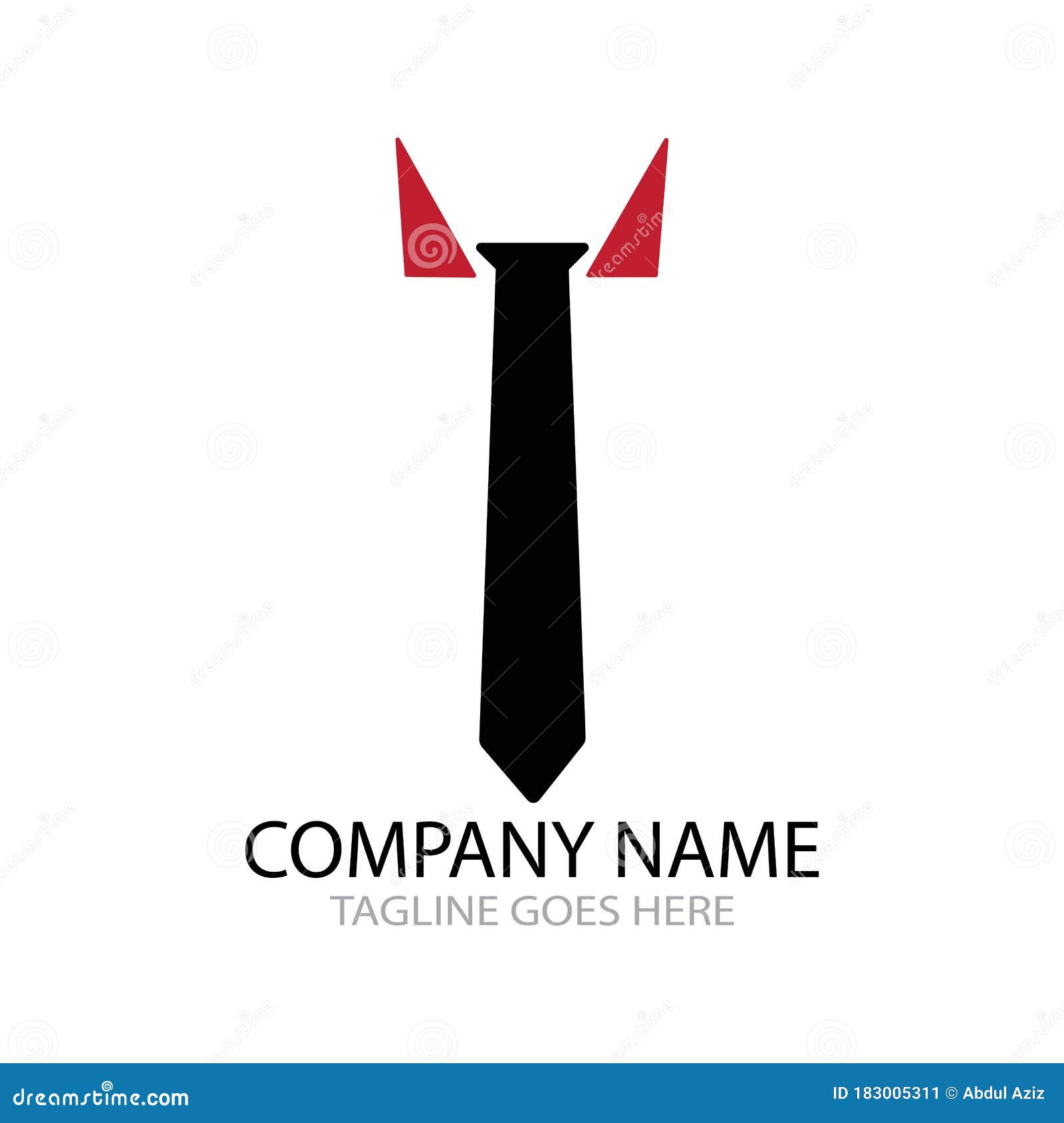 Tie logo vector design stock vector. Illustration of creative - 183005311