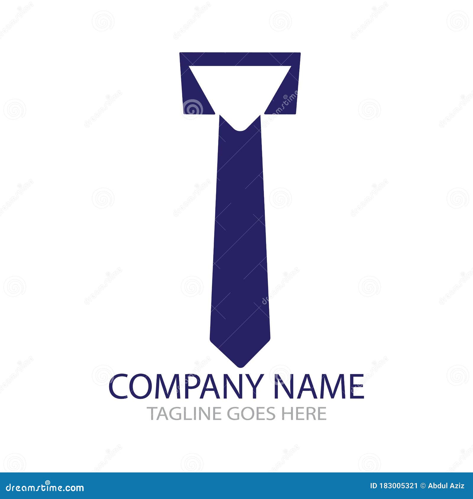 Tie logo vector design stock vector. Illustration of work - 183005321