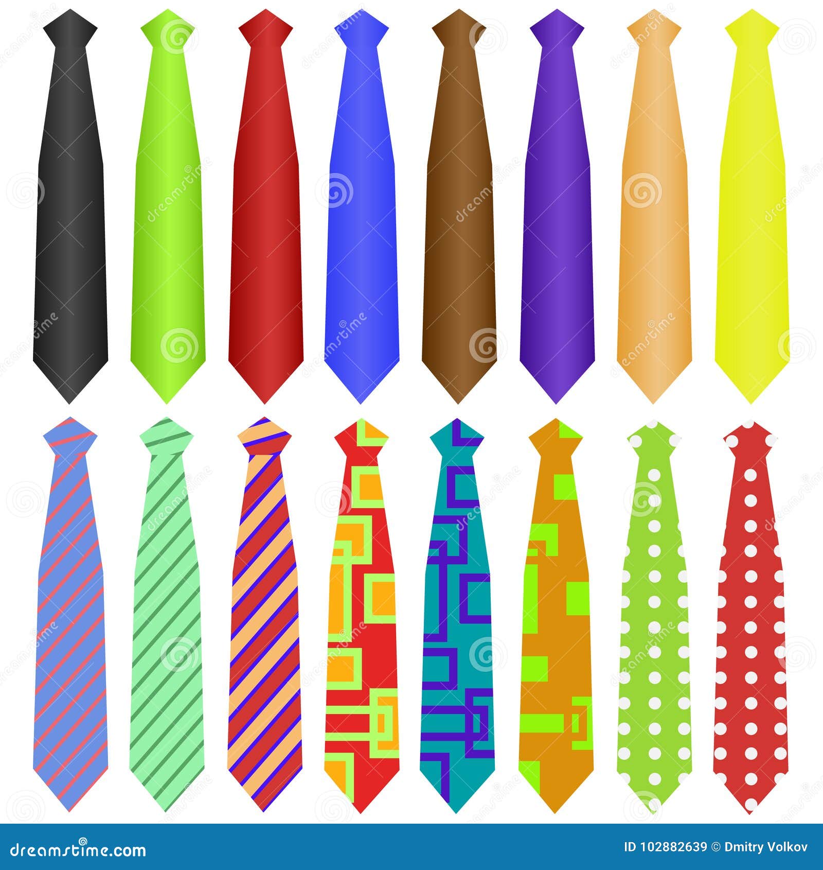 Tie, a set of ties. stock illustration. Illustration of code - 102882639