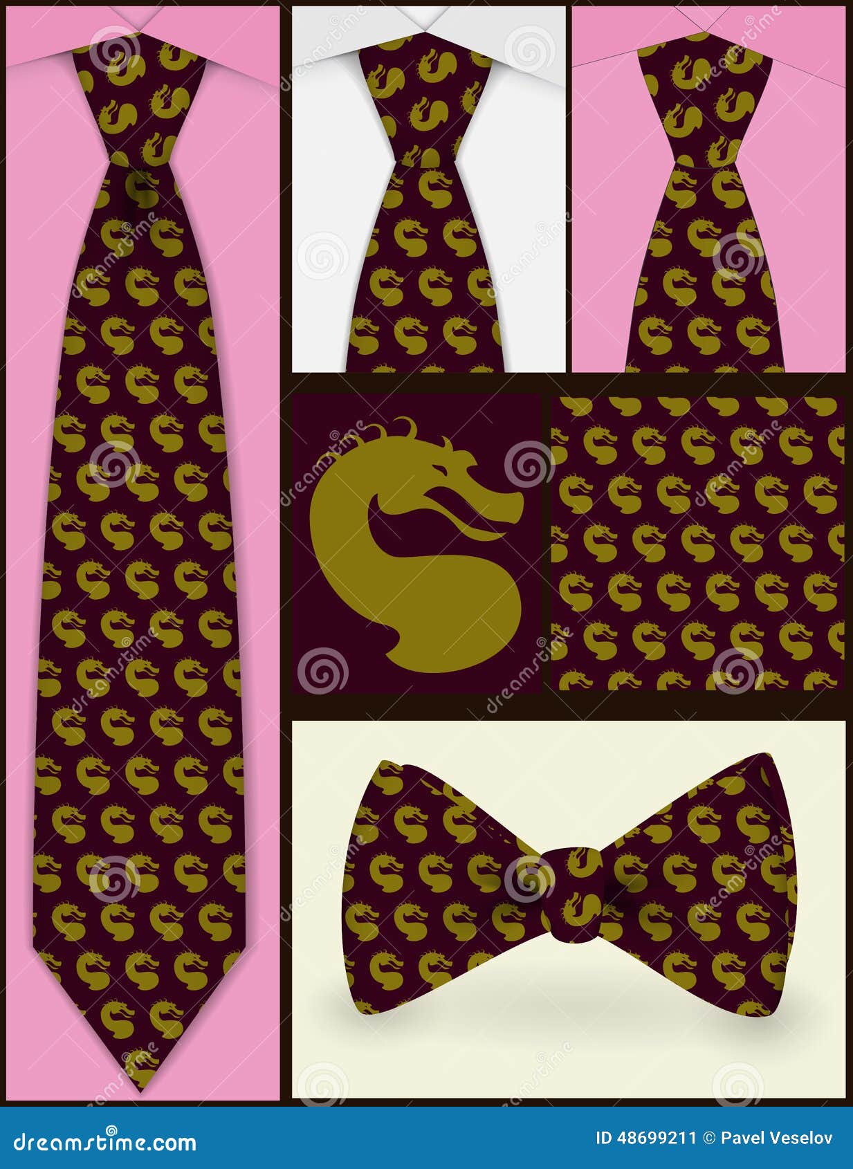 Tie and texture stock vector. Illustration of apparel - 48699211