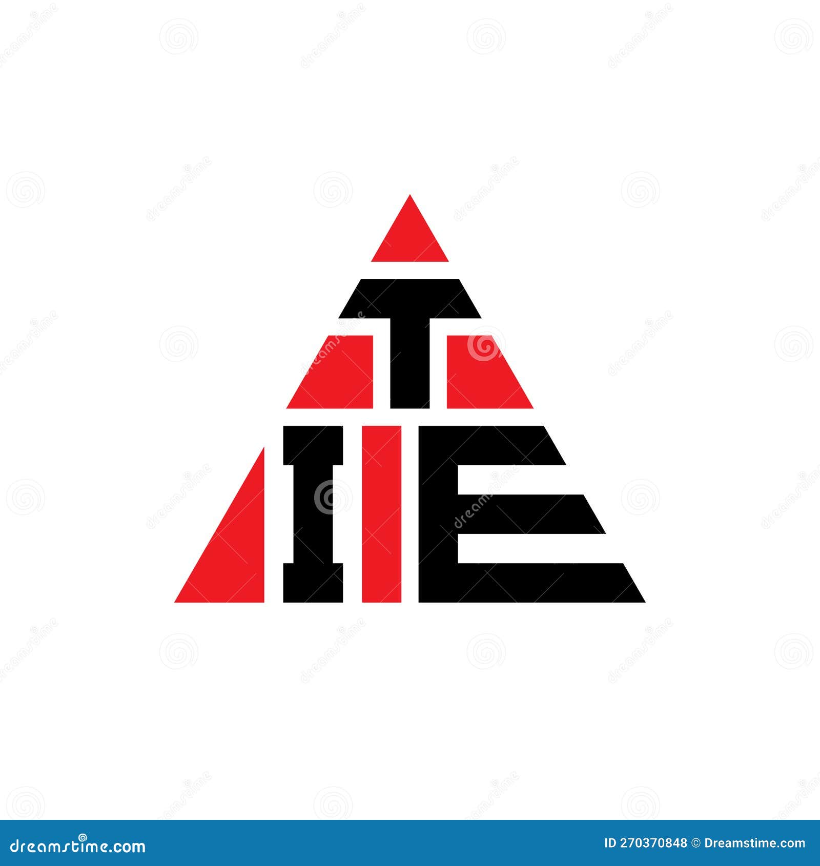 TIE Triangle Letter Logo Design with Triangle Shape. TIE Triangle Logo ...