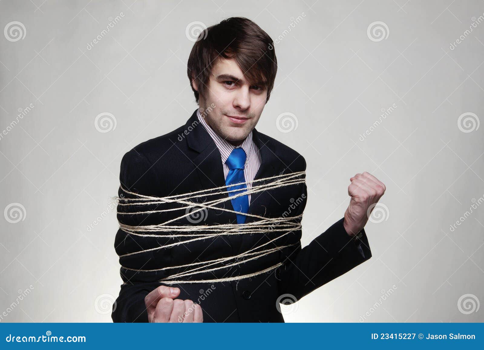 Tie up with string stock image. Image of prisoner, string - 23415227