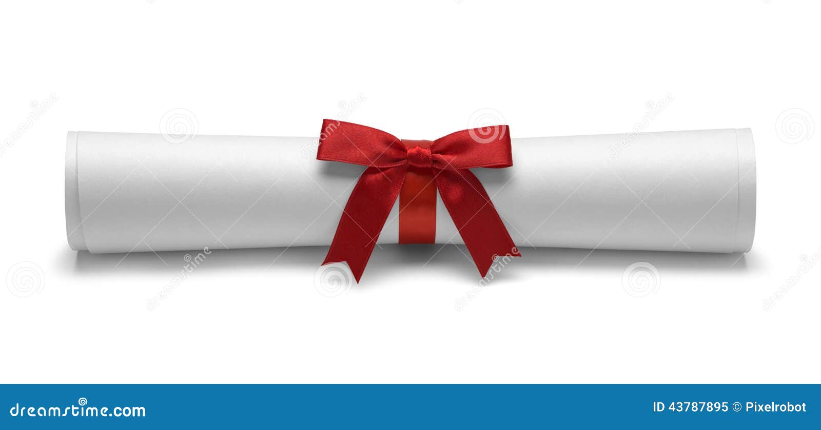 Tied Diploma stock image. Image of diploma, celebrations - 43787895
