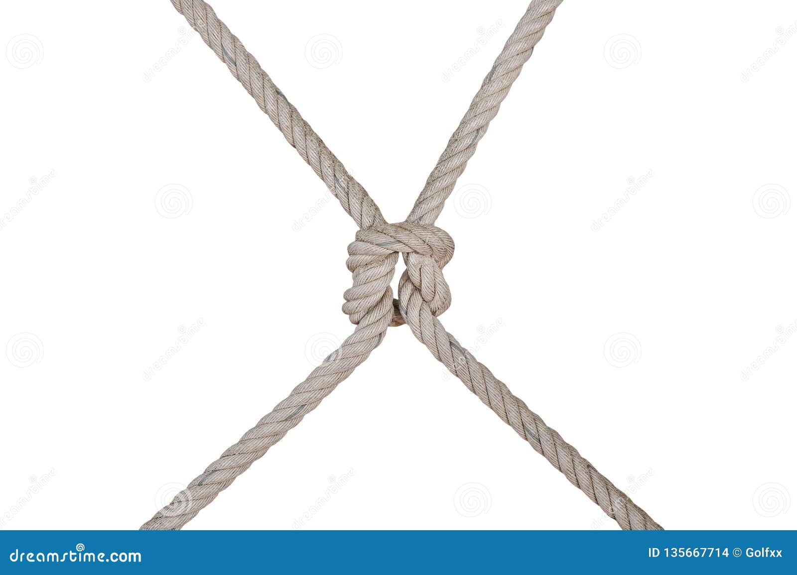 Tied Knot Isolated on White Background Stock Photo - Image of concepts ...
