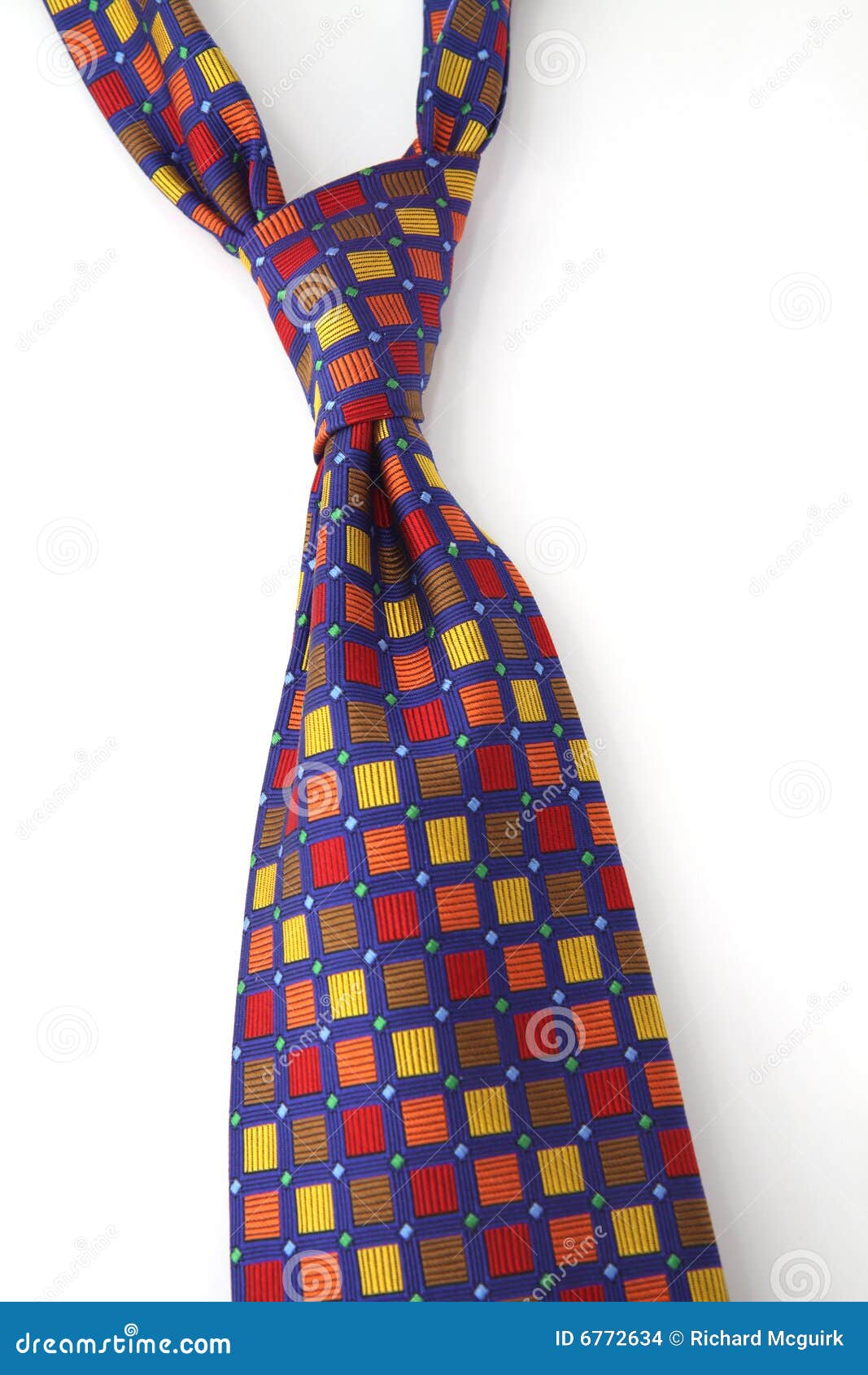 Tied multi-colored tie stock photo. Image of garment, knot - 6772634