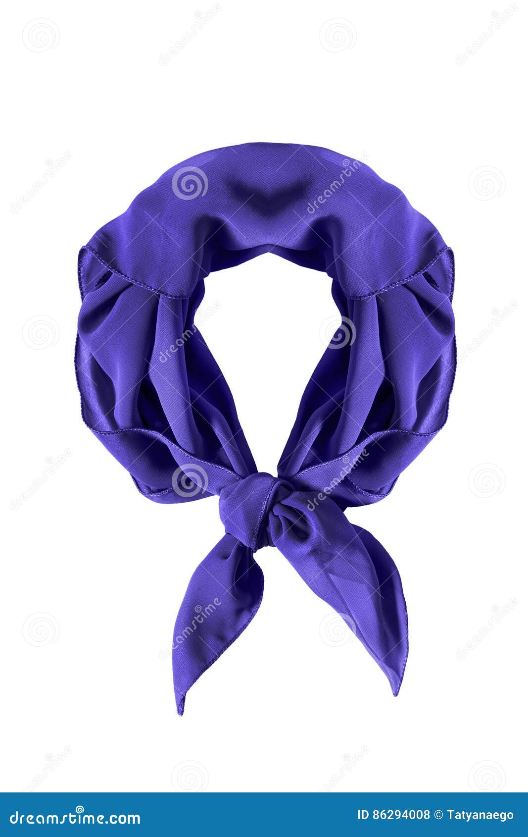 Tied neckerchief isolated stock photo. Image of clothing - 86294008