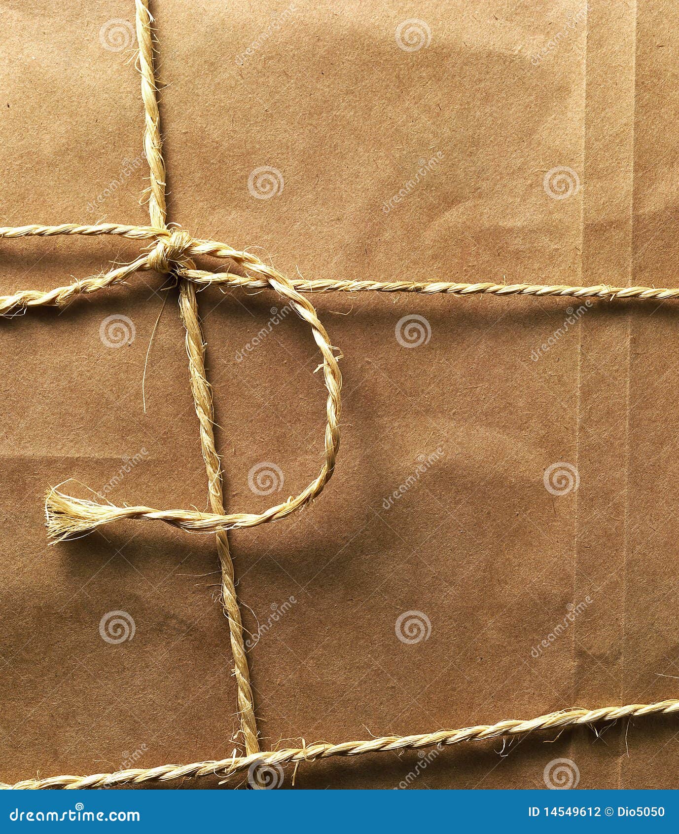 Tied package stock photo. Image of string, texture, package - 14549612