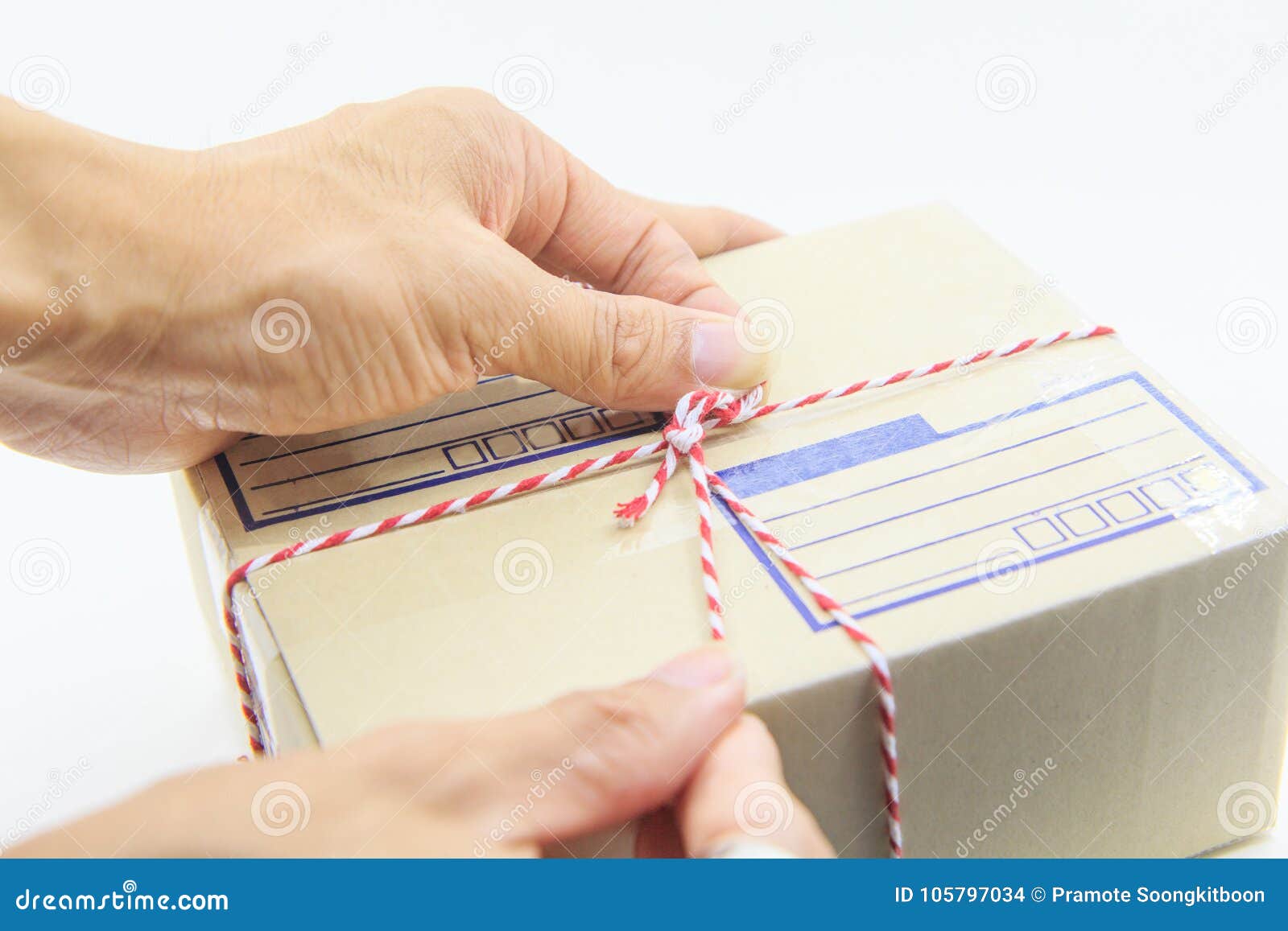 Tied the post box stock photo. Image of post, string - 105797034