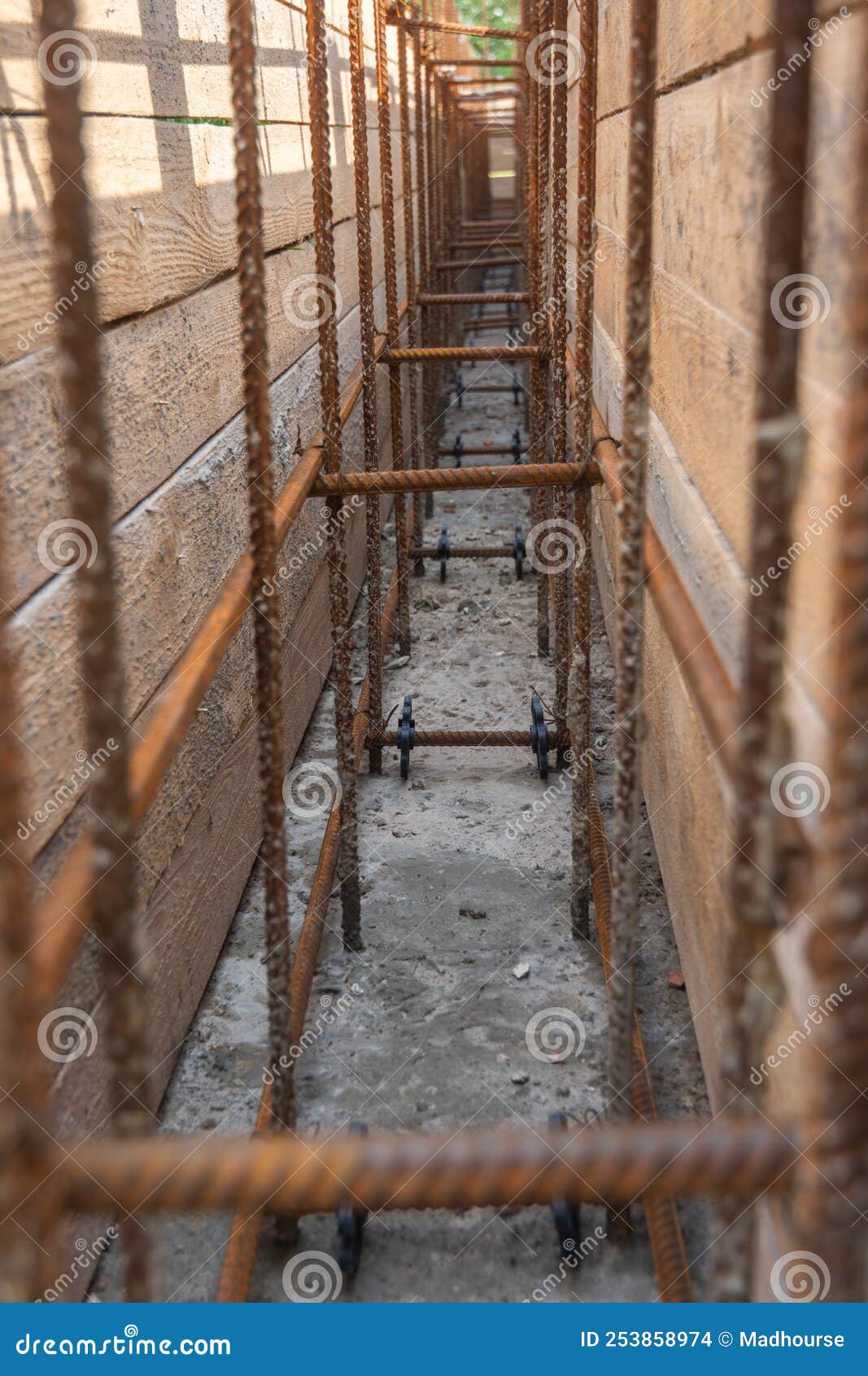 Tied Rebar Beam Cages Royalty-Free Stock Photography | CartoonDealer ...