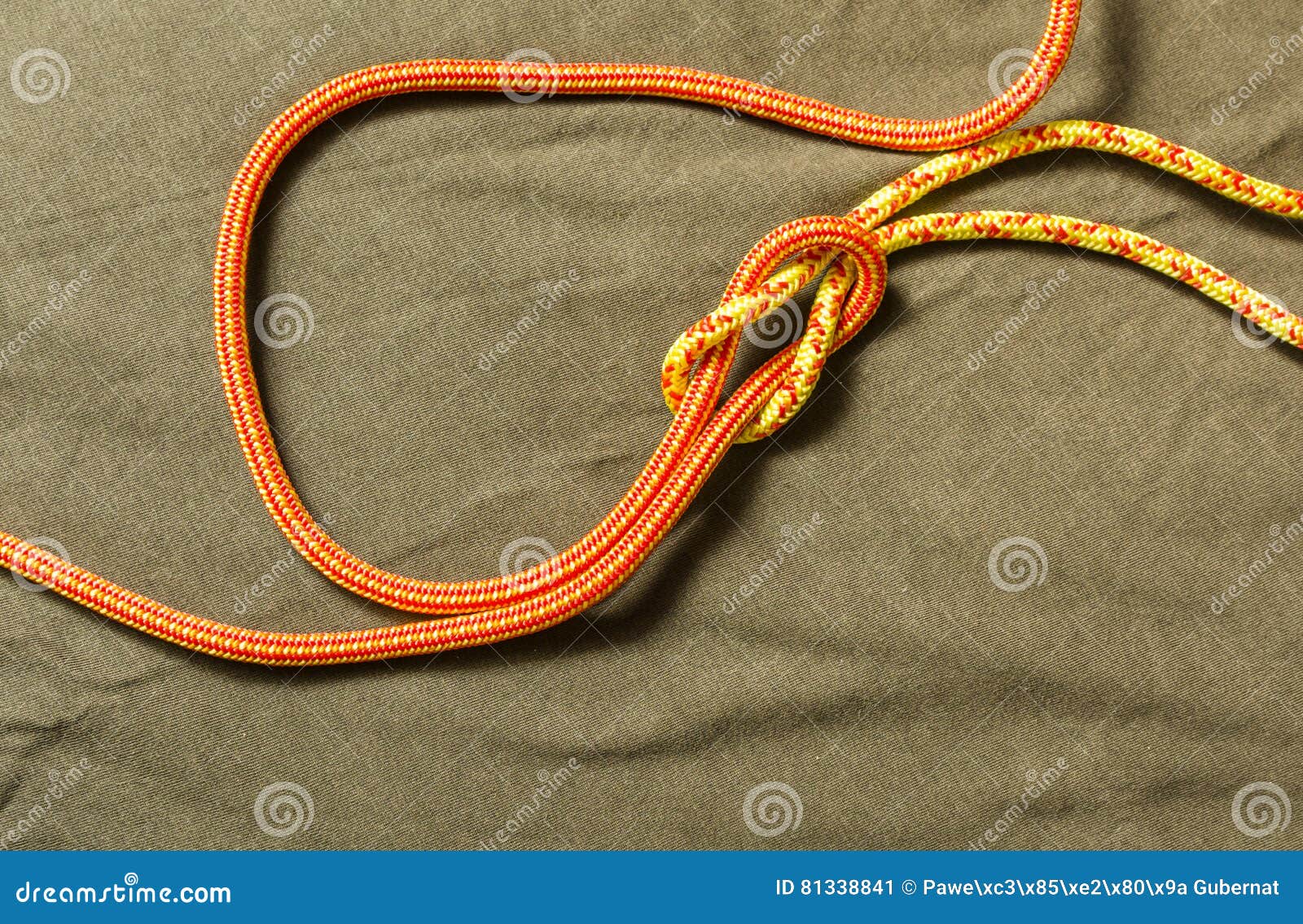Tied reef knot. stock image. Image of thickness, protection - 81338841