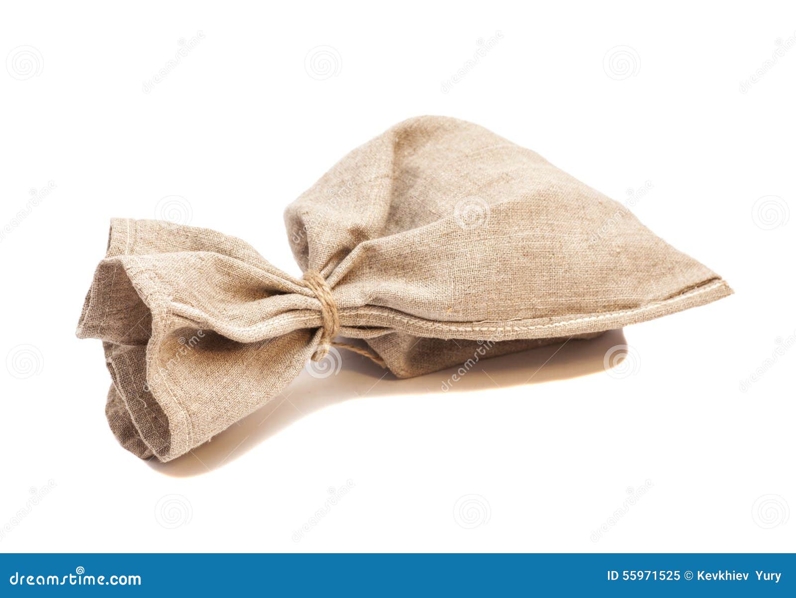 Tied with rope sack bag stock image. Image of mail, rope - 55971525