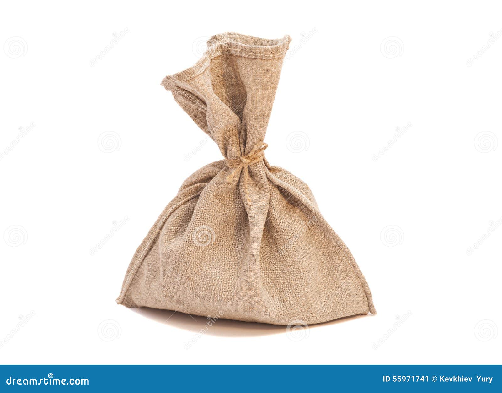 Tied with rope sack bag stock image. Image of canvas - 55971741