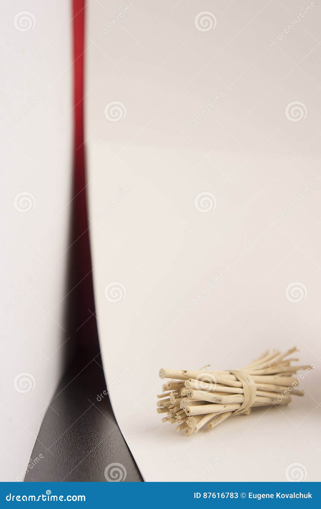 Tied Twigs on the Paper Background Stock Image - Image of soft, text ...