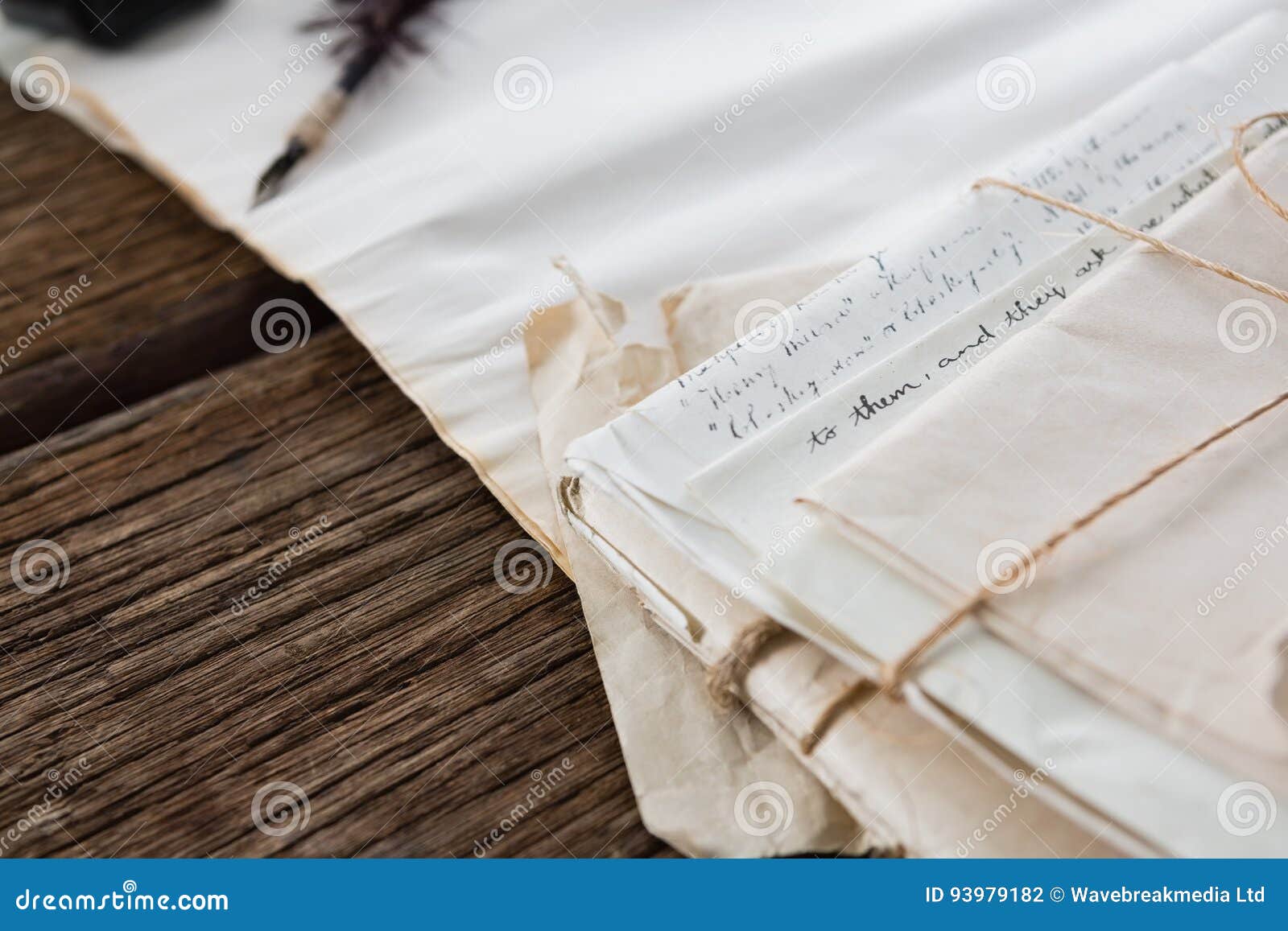 Tied Up Legal Documents Arranged on Table Stock Photo - Image of fourth ...