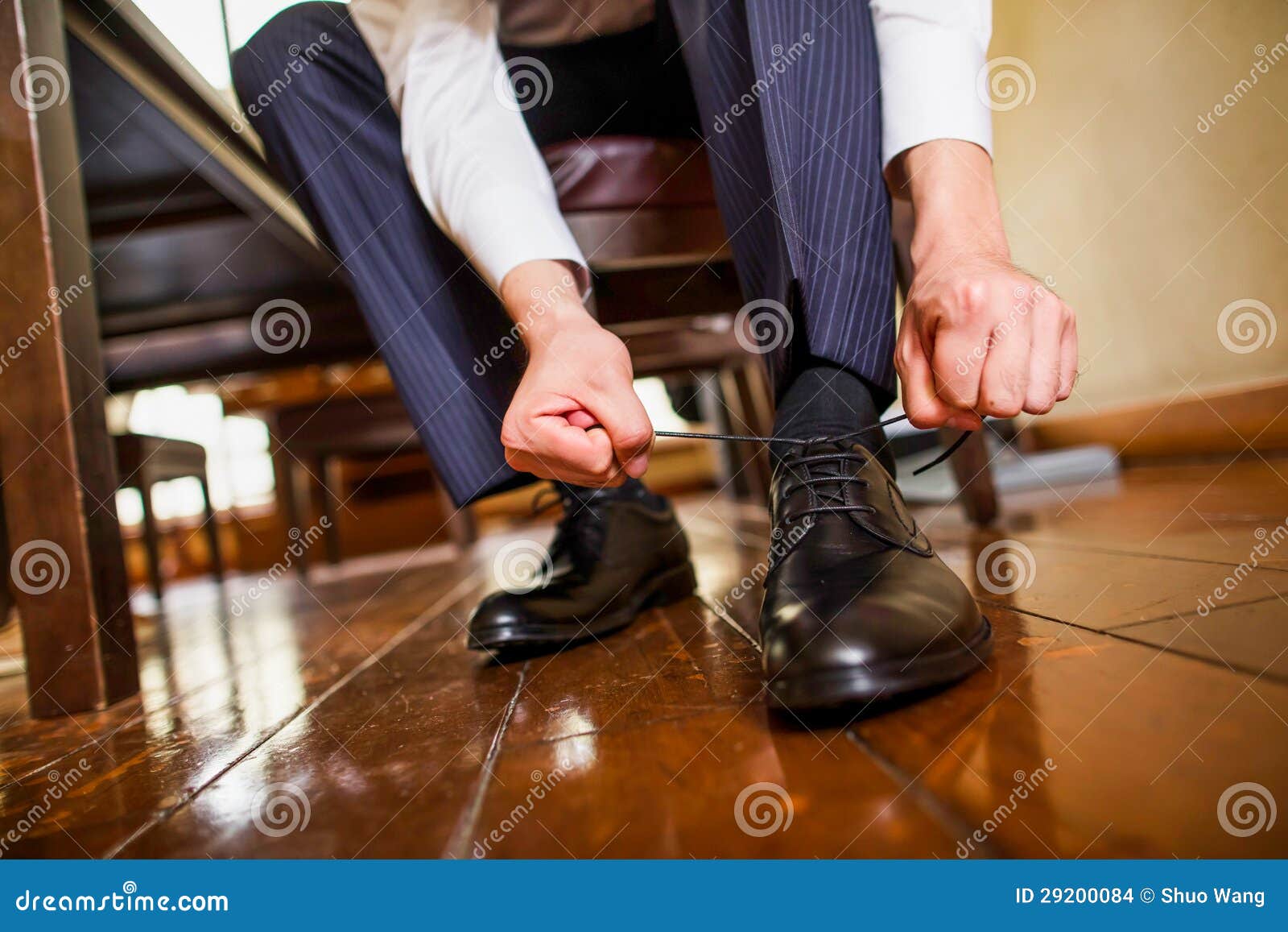 Tieing Shoe stock photo. Image of hair, glamour, dressed - 29200084