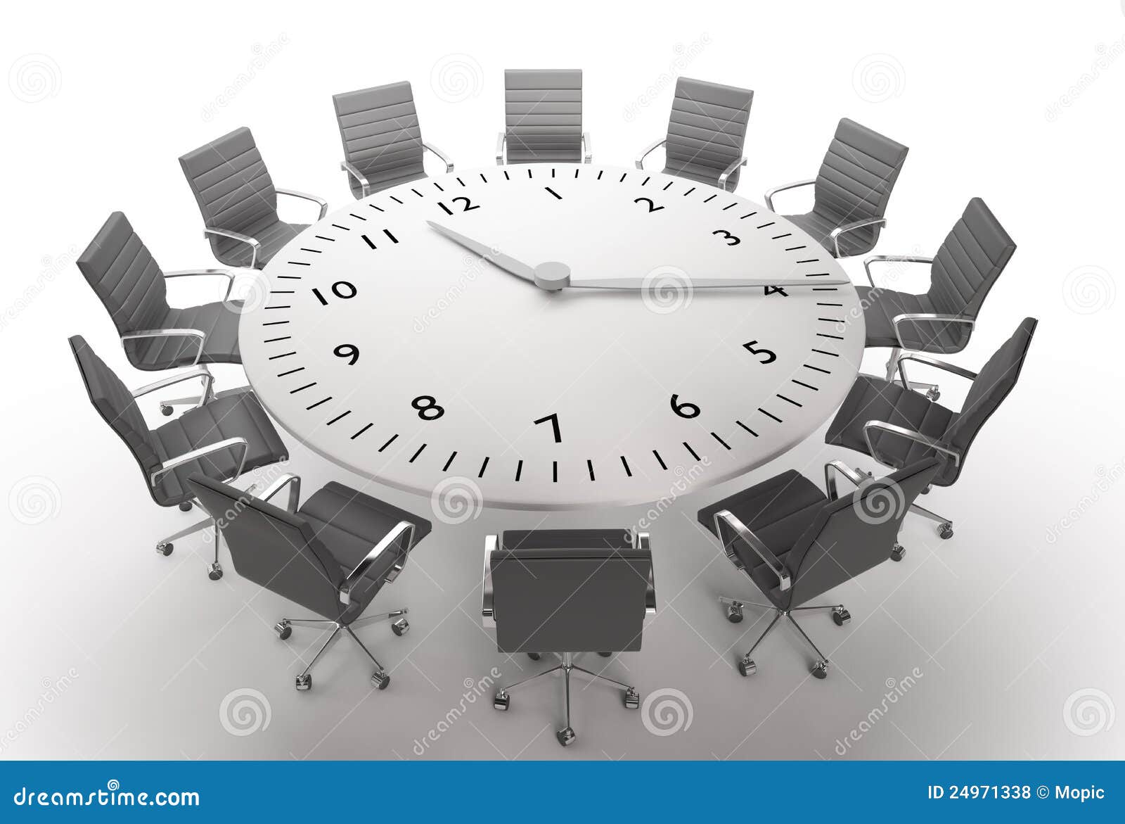 Tiempo de la reunión stock de ilustración. Ilustración de nadie - 24971338