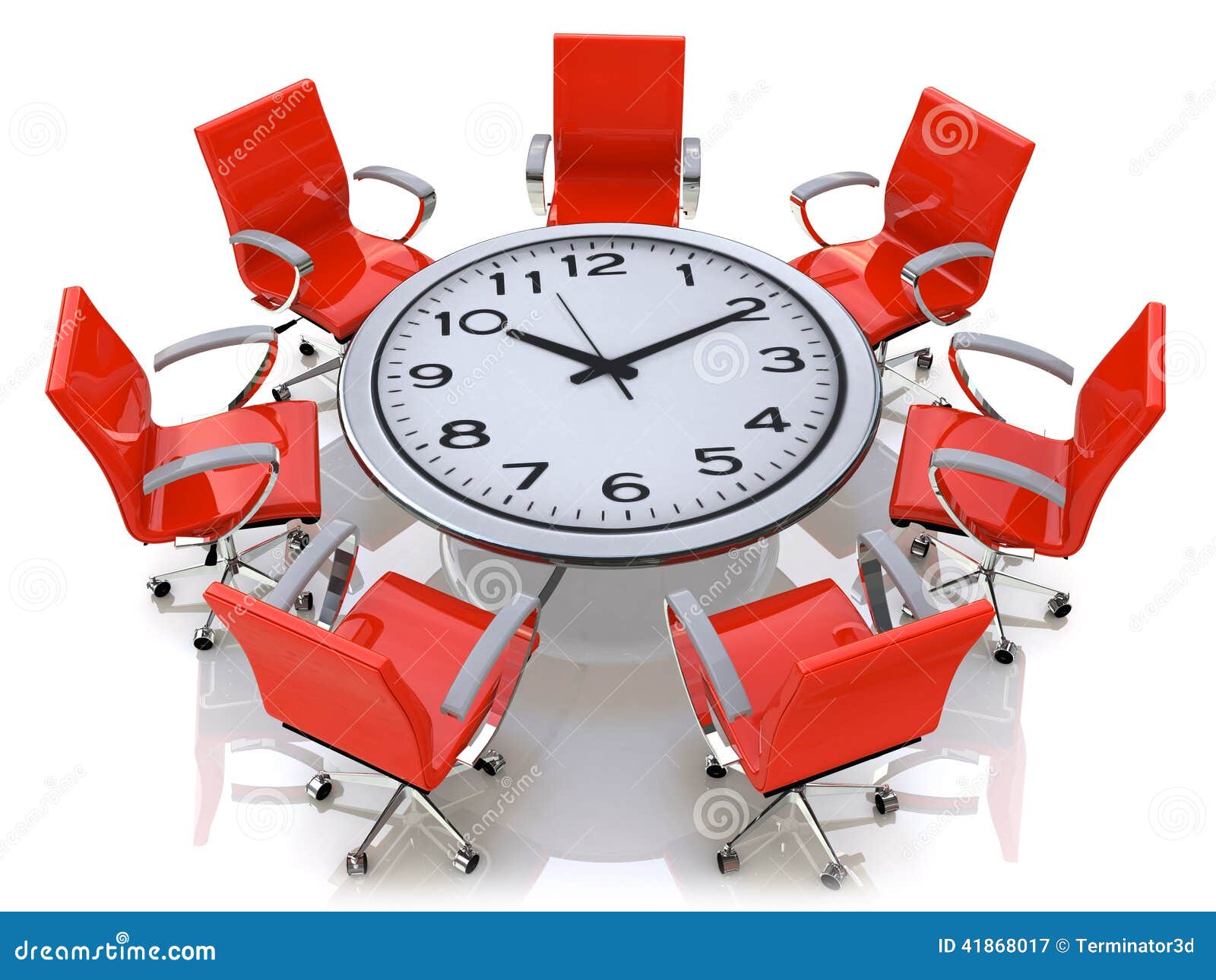 Tiempo de la reunión stock de ilustración. Ilustración de ocupado ...