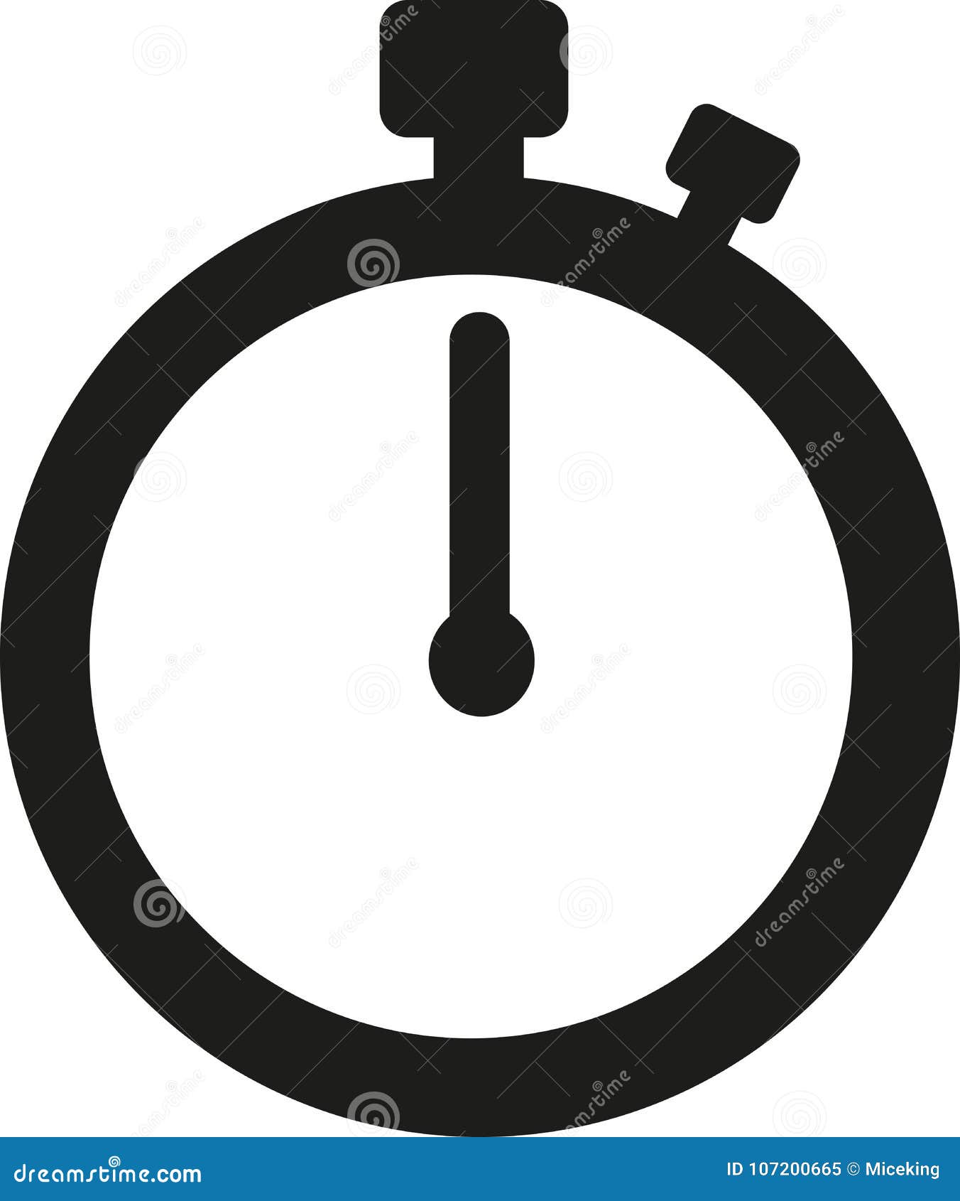 Tiempo Del Icono Del Cronómetro Ilustración del Vector - Ilustración de ...