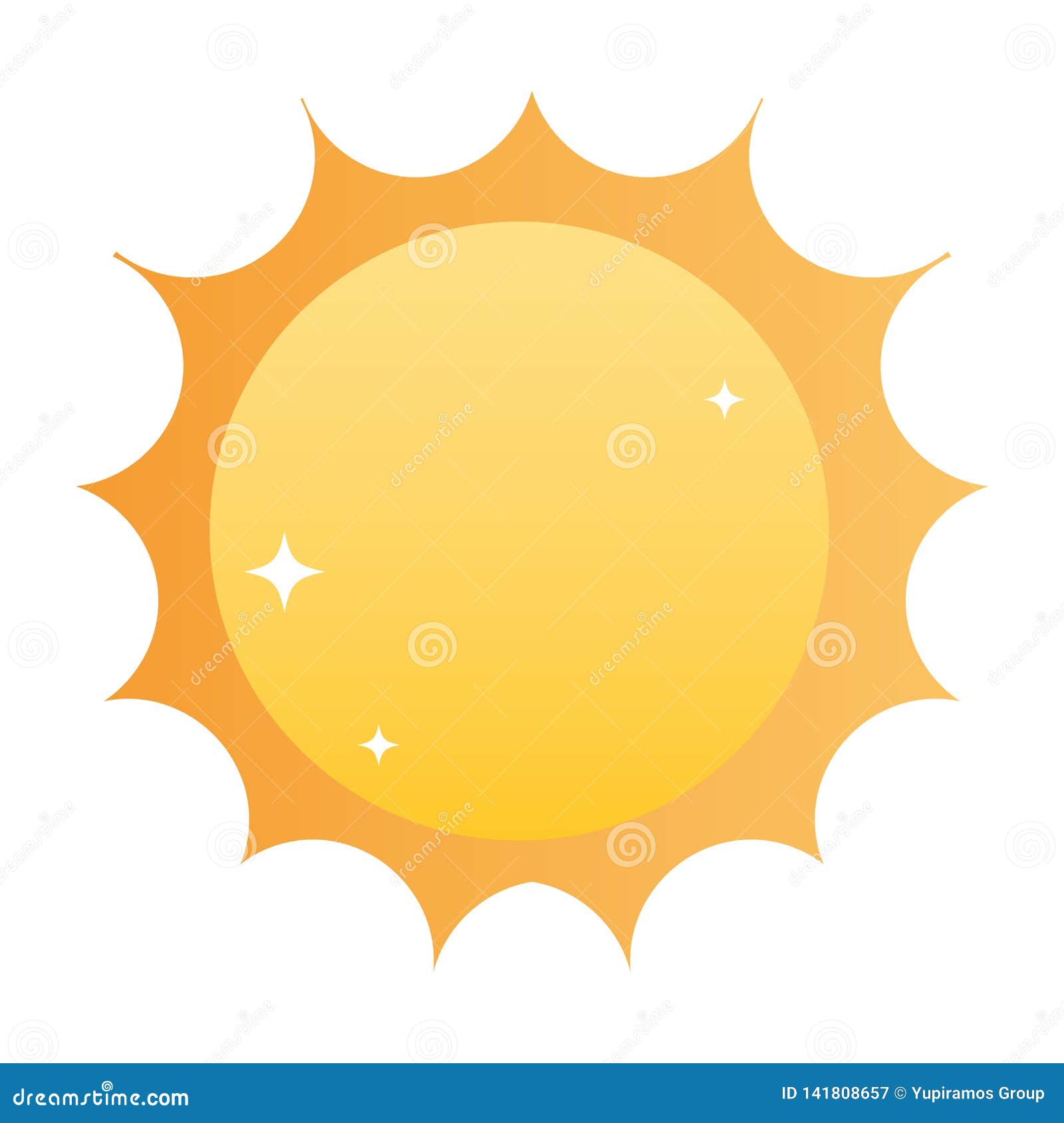 Tiempo Ligero Lindo Del Rayo Del Sol Ilustración del Vector ...