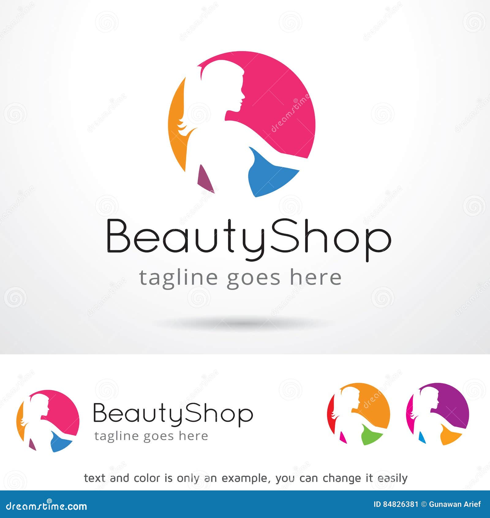 Tienda De Belleza Logo Template Design Vector Ilustración del Vector ...