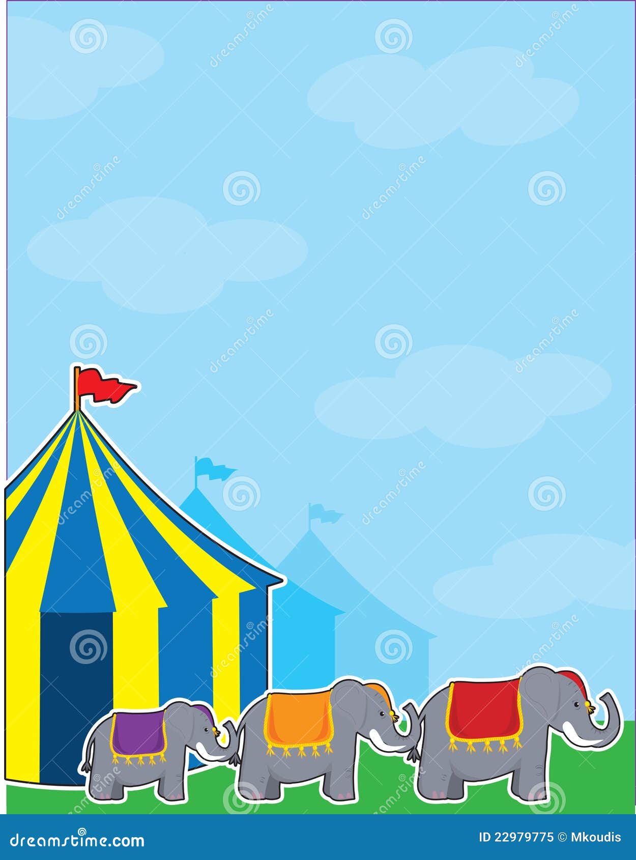 Tienda de circo stock de ilustración. Ilustración de circo - 22979775