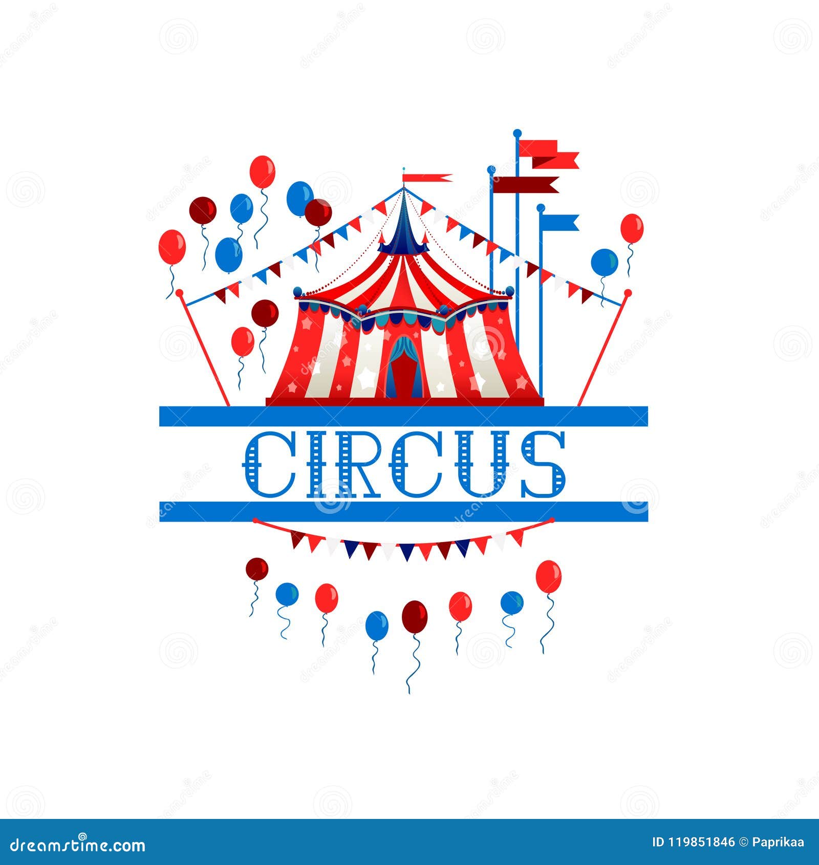 Tienda de Logo Circus ilustración del vector. Ilustración de cartel ...