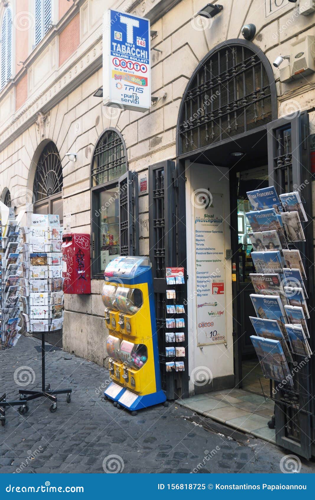 Tienda De Tabaco En Roma, Italia Imagen editorial - Imagen de venta ...