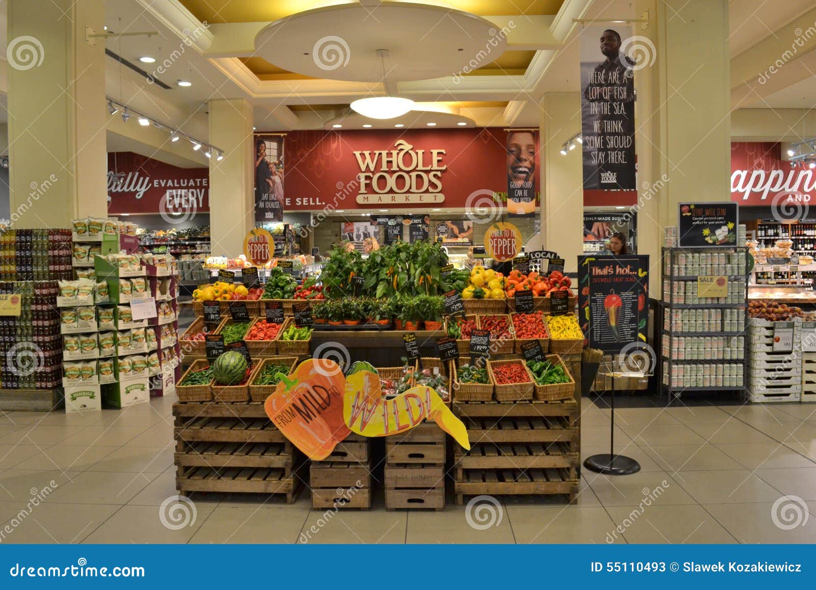 Tienda de Whole Foods foto de archivo editorial. Imagen de londres ...