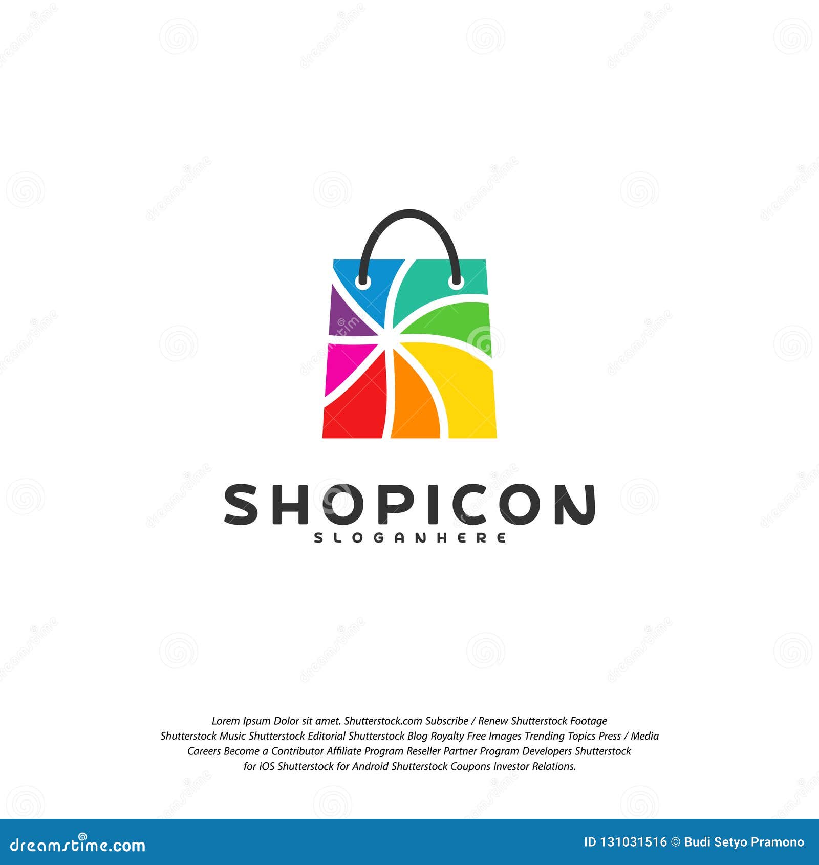 Tienda Logo Template Design Vector Del Color Ilustración del Vector ...