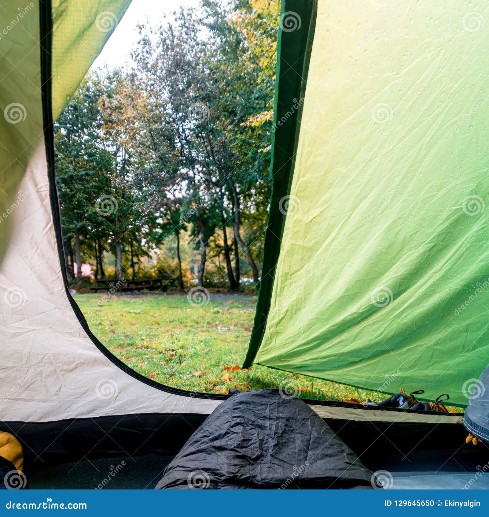 Tienda Que Acampa En Parque Natural Foto de archivo - Imagen de ...
