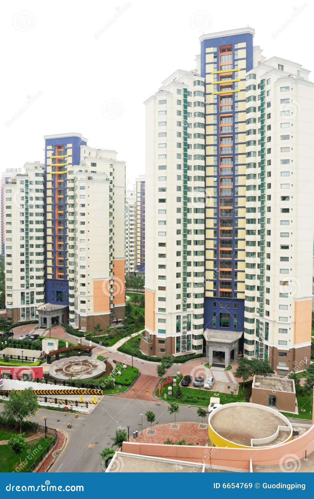 Tier building stock image. Image of style, residence, street - 6654769