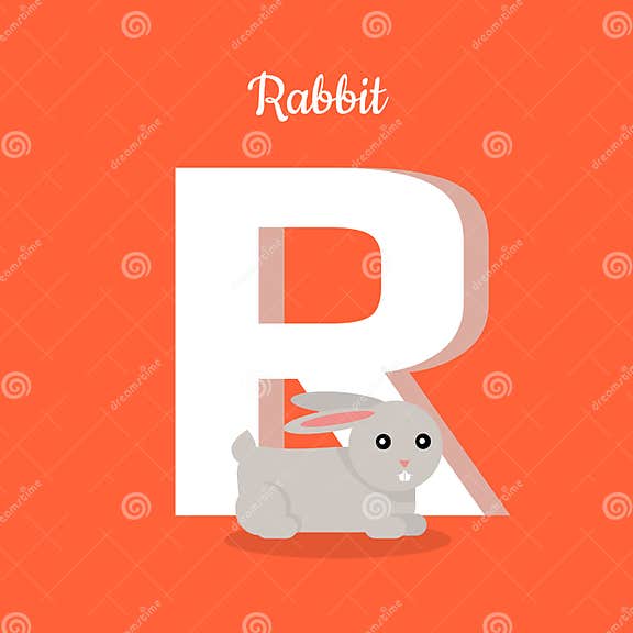 Tieralphabet Buchstabe - R vektor abbildung. Illustration von ...