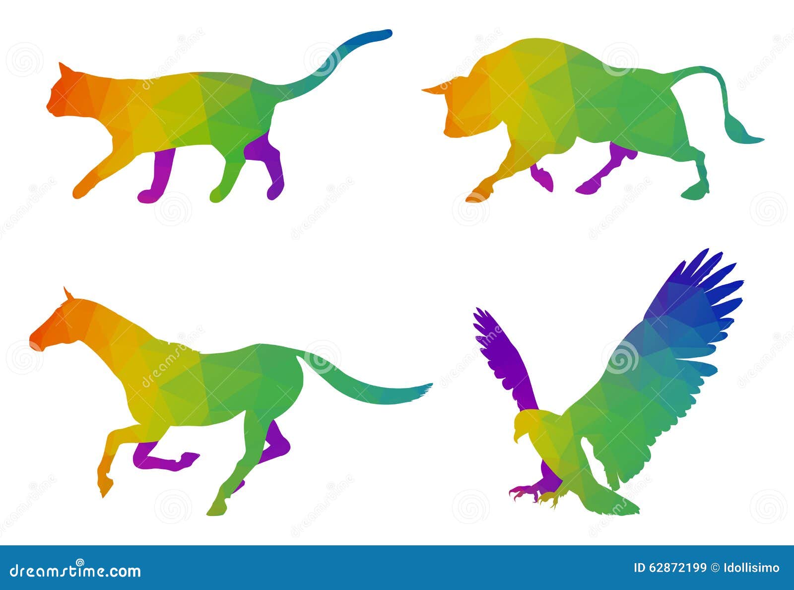 Tiere Logo Templates vektor abbildung. Illustration von jagd - 62872199