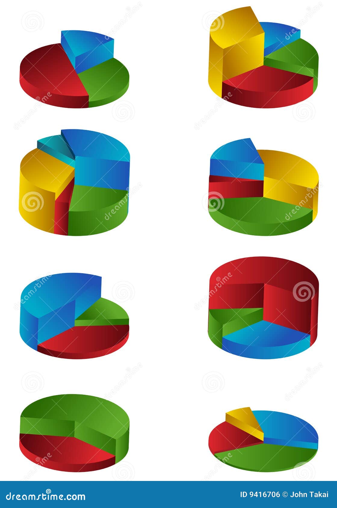 Tiered Charts stock vector. Illustration of dimensional - 9416706