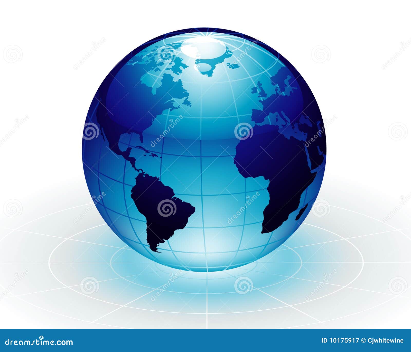 Tierra azul ilustración del vector. Ilustración de transparente - 10175917