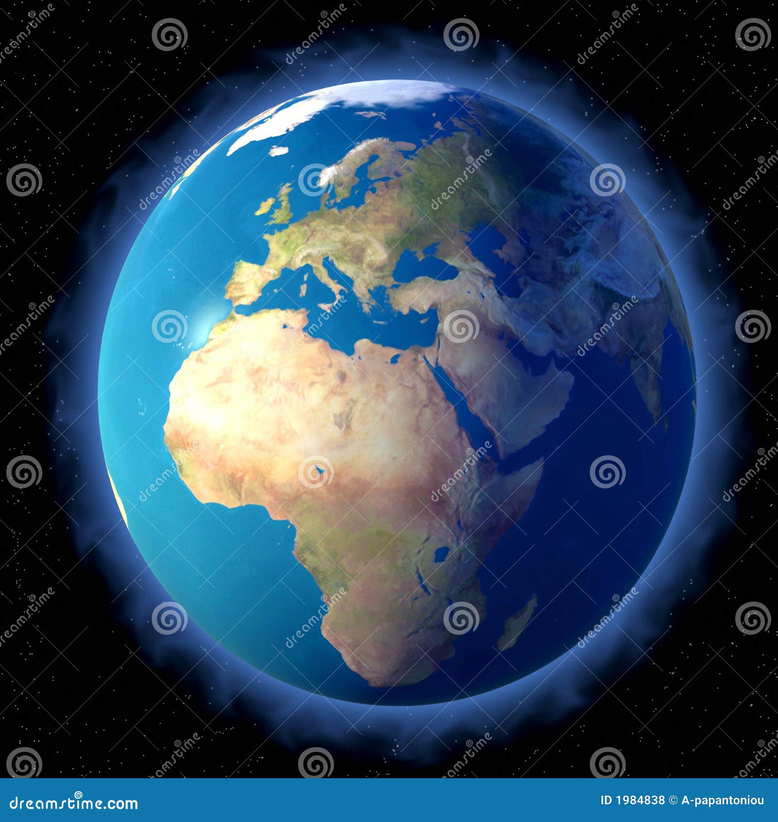 Tierra azul stock de ilustración. Ilustración de azul - 1984838