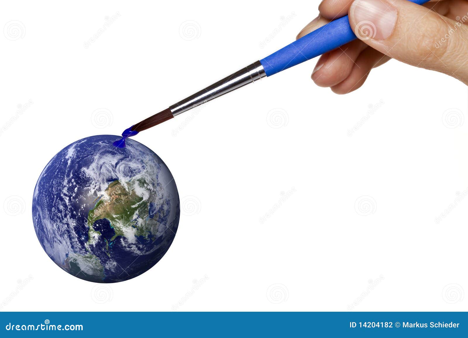 Tierra Azul Del Planeta Que Colorea Foto de archivo - Imagen de ...