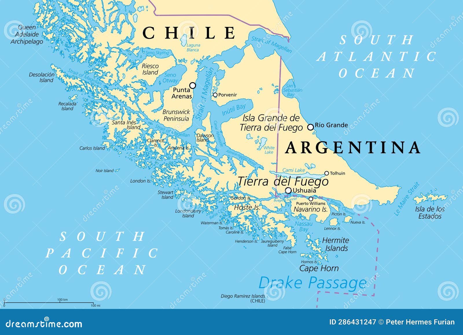 Tierra Del Fuego Archipelago Southernmost Tip Of South America
